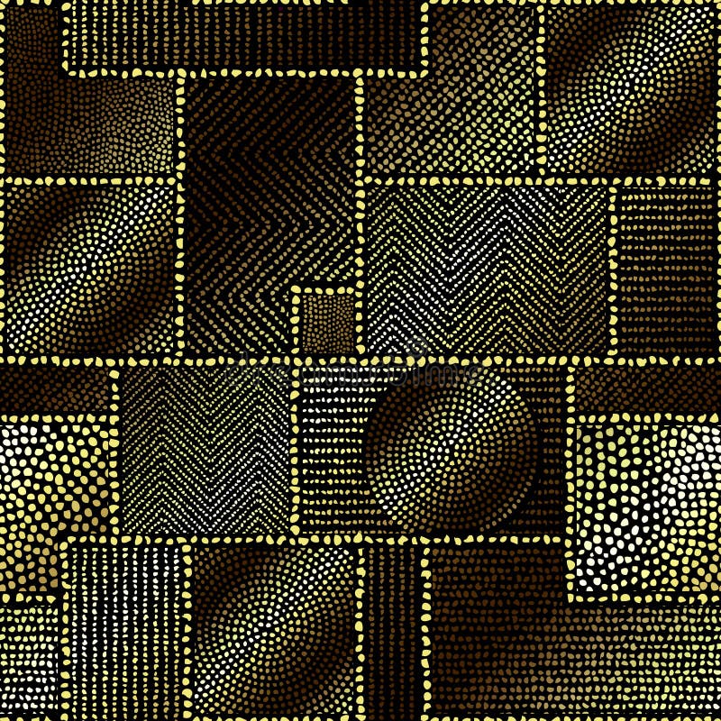 Grunge Random Polka Dot Vector Seamless Pattern Made in Ethnic Style ...