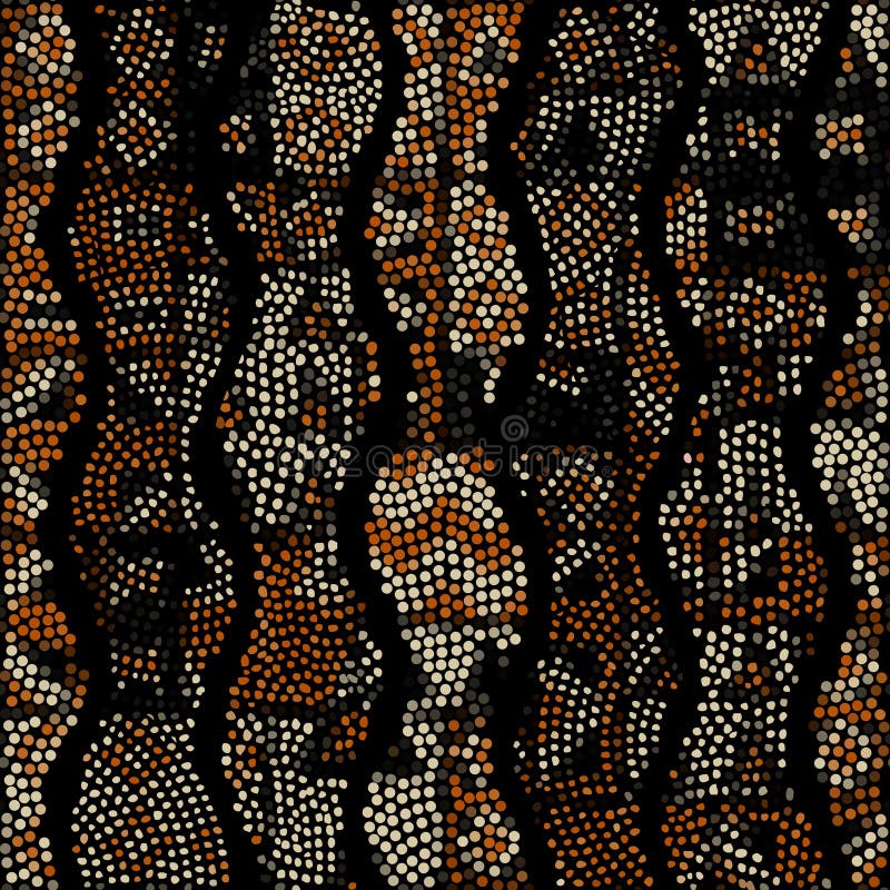 Grunge Random Polka Dot Vector Seamless Pattern Made in Ethnic Style ...