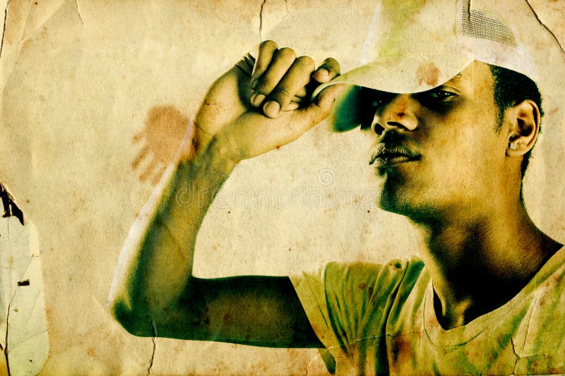 Grunge Rapper stock image. Image of pose, grunge, american - 2818517