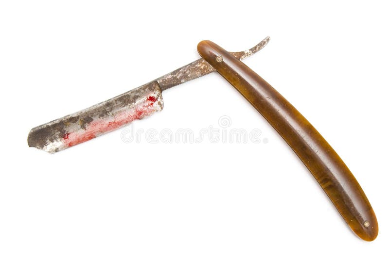 Razor Blade with Blood stock image. Image of blood, droplet - 28595153