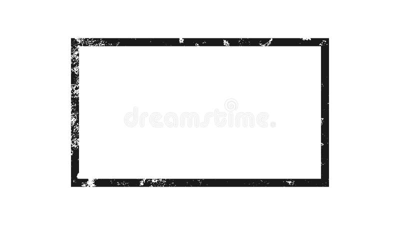 Grunge rectangle border stock illustration. Illustration of icon ...