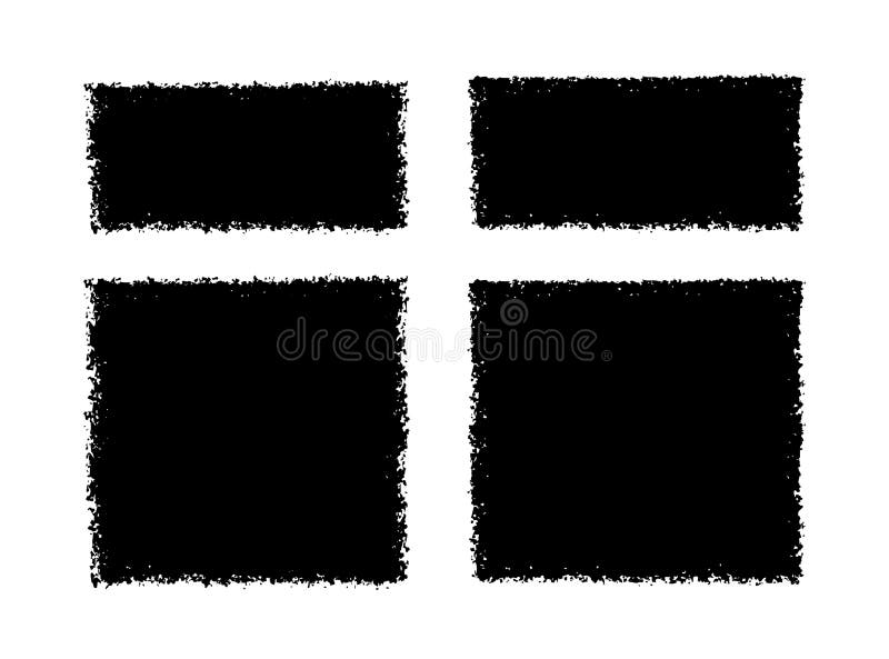 Grunge Rectangle Frame Set. Sale Banners. Grungy Texture Backgrounds ...