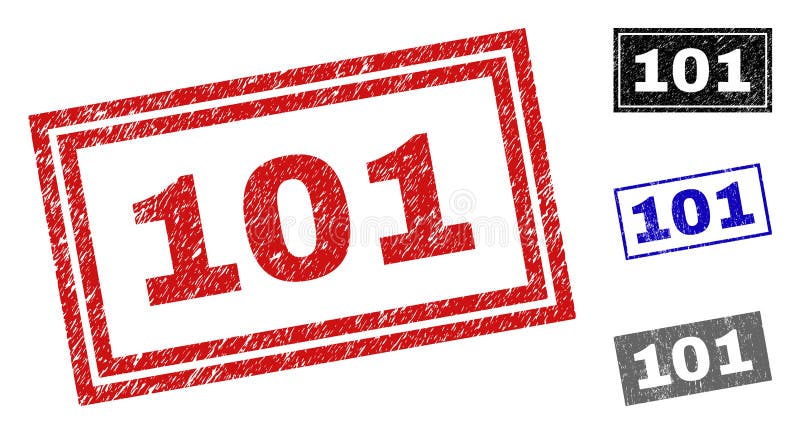 Grunge 101 Scratched Rectangle Stamps Stock Vector - Illustration of ...