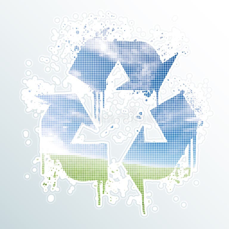 Grunge Recycle Symbol Splatter Stock Illustrations – 46 Grunge Recycle ...