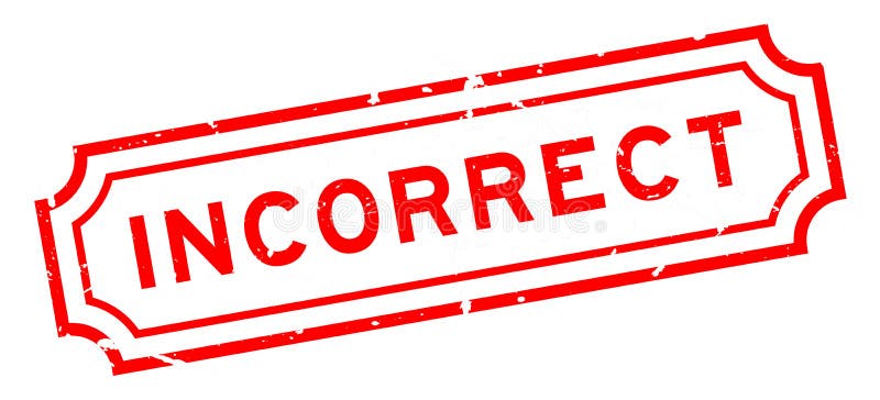 Incorrect Word Stock Illustrations – 883 Incorrect Word Stock ...