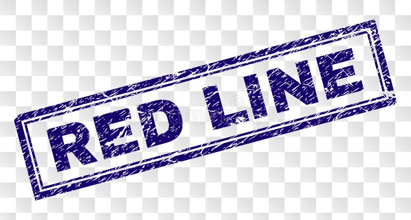 Grunge RED LINE Rectangle Stamp Stock Vector - Illustration of line ...