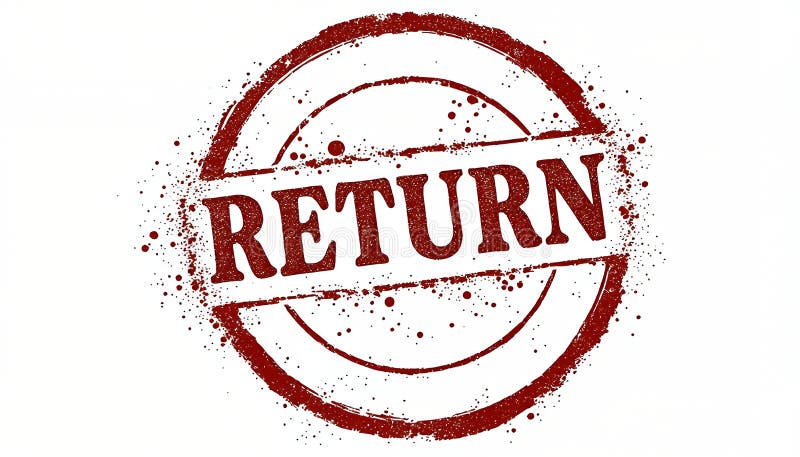 Red Rubber Stamp Return Label Image Download Stock Illustration ...