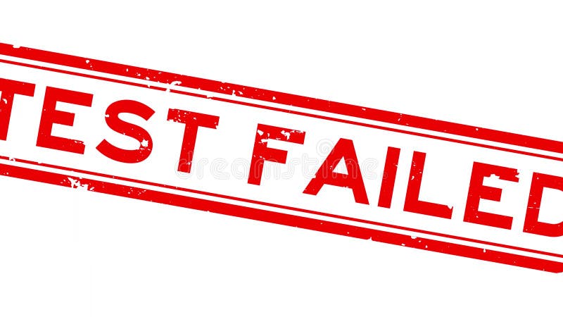 Grunge Red Failure Word Square Rubber Stamp Zoom on White Background ...