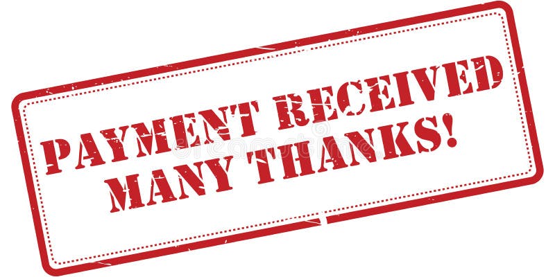 Payment Received Many Thanks Stock Vector - Illustration of graphic ...