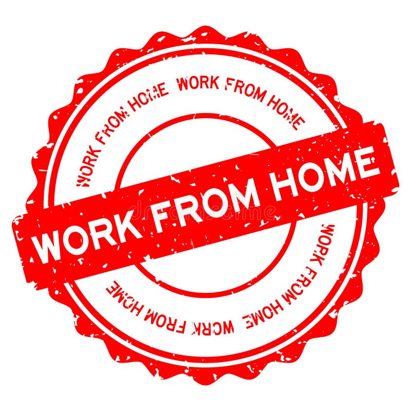 Grunge Red Work in Process Square Rubber Stamp on White Background ...