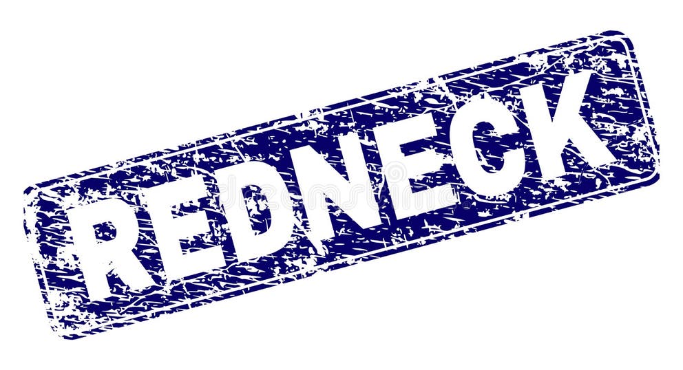 Grunge REDNECK Framed Rounded Rectangle Stamp Stock Vector ...