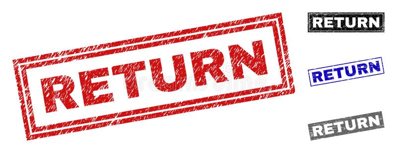 Grunge RETURN TO SENDER Textured Stamp Seals Stock Vector ...