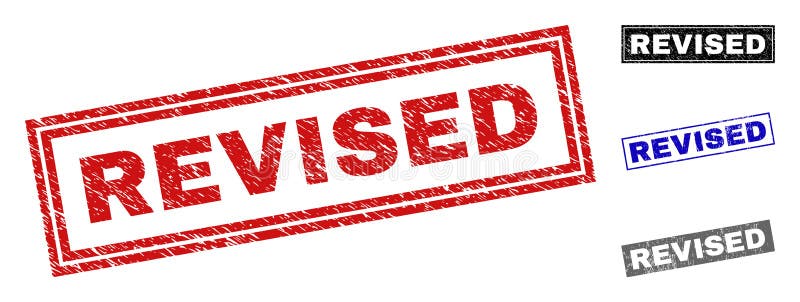 Textured Revised Stamp Seals Stock Illustrations – 6 Textured Revised ...