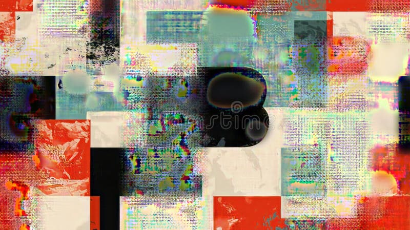 Grunge Revival Pattern Artwork Design Composition Stock Illustration ...