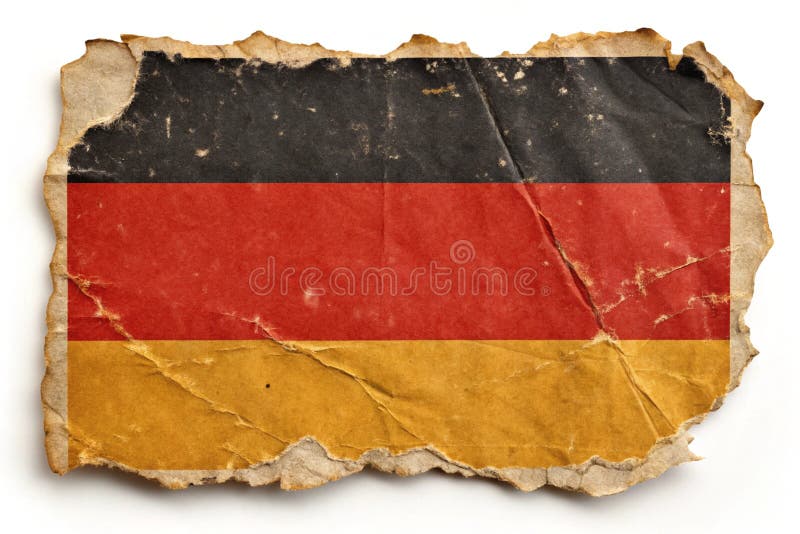 Grunge Ripped Paper German Flag Pattern Stock Illustration ...