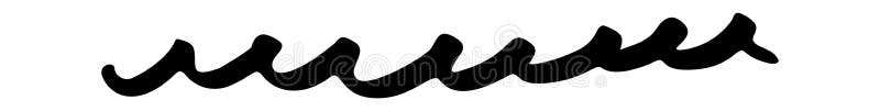 Grunge Rough Curly Underline Scribble Stock Vector - Illustration of ...