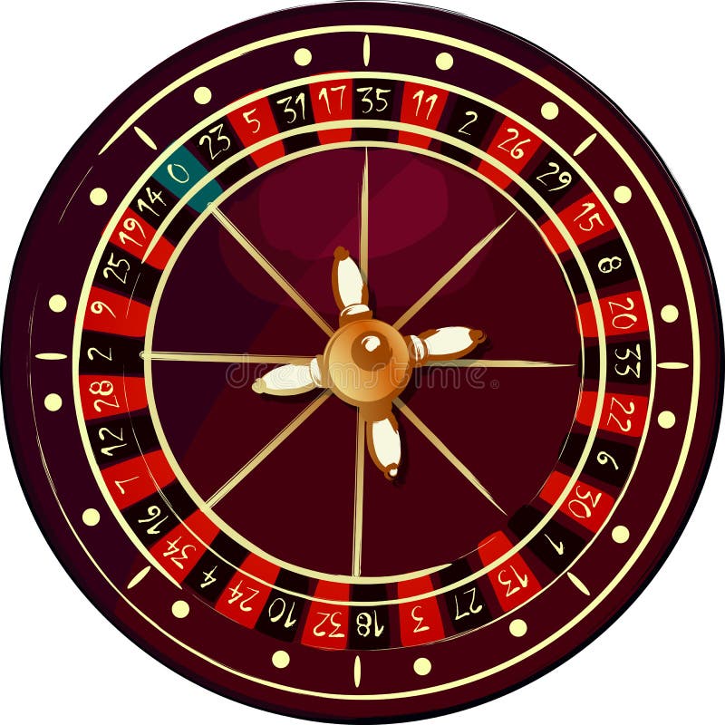 Roulette wheel stock vector. Illustration of casino, circle - 3740417