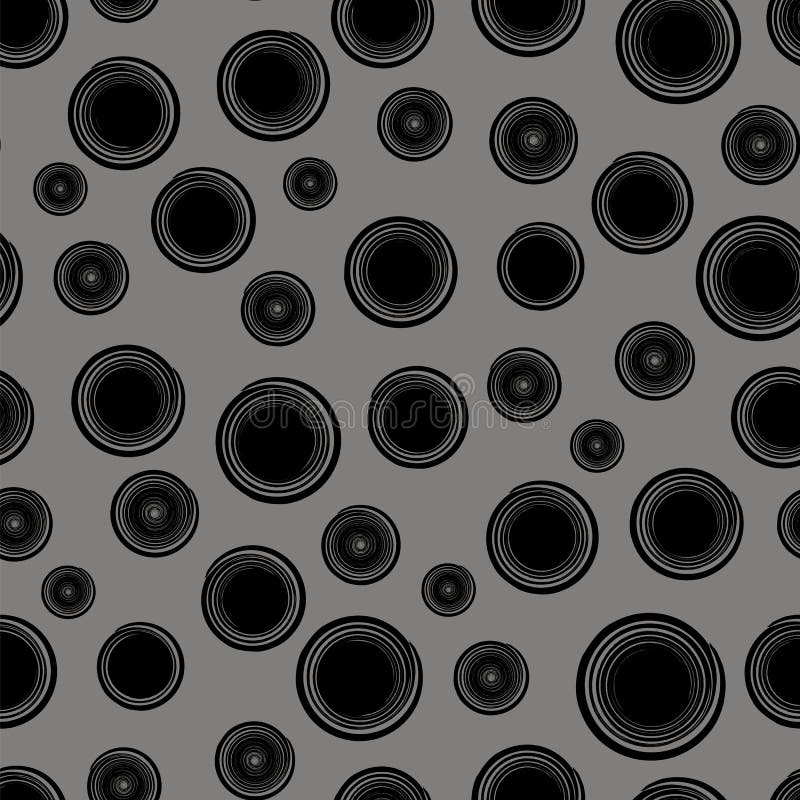 Grunge Round Pattern Isolated. Ink Spiral Splatter Stock Vector ...