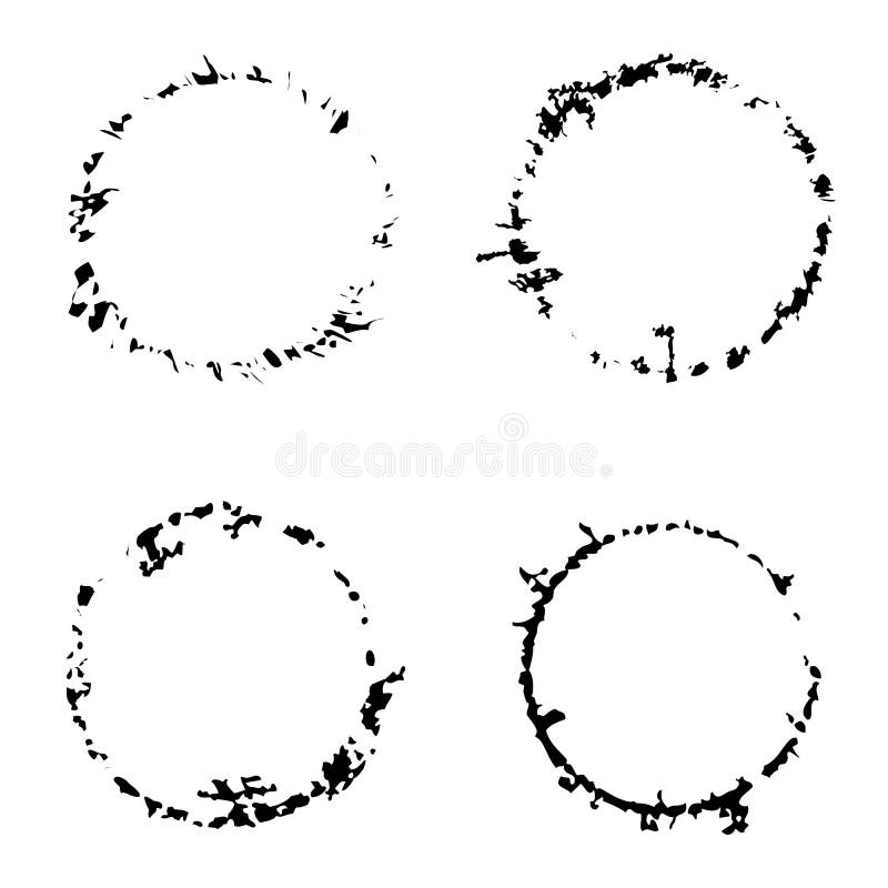 Grunge Round Traces stock vector. Illustration of distress - 43291678