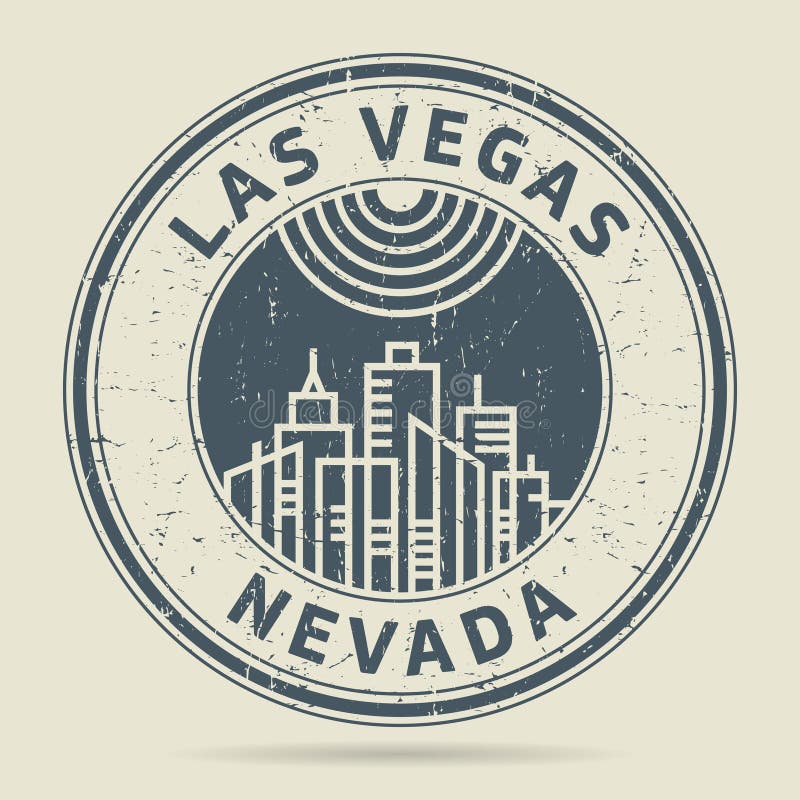 Grunge Rubber Stamp or Label with Text Las Vegas, Nevada Stock Vector ...