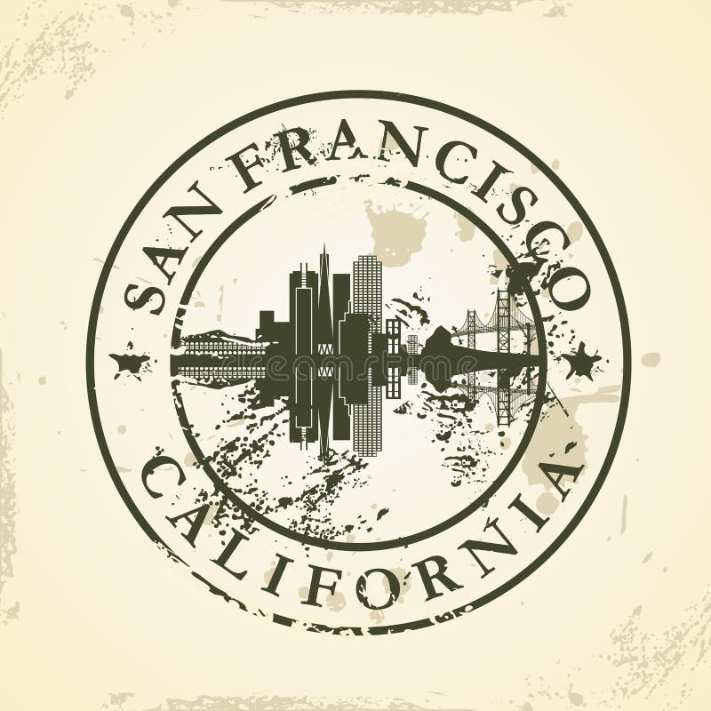 Los Angeles Grunge Rubber Stamp Stock Vector - Illustration of ...