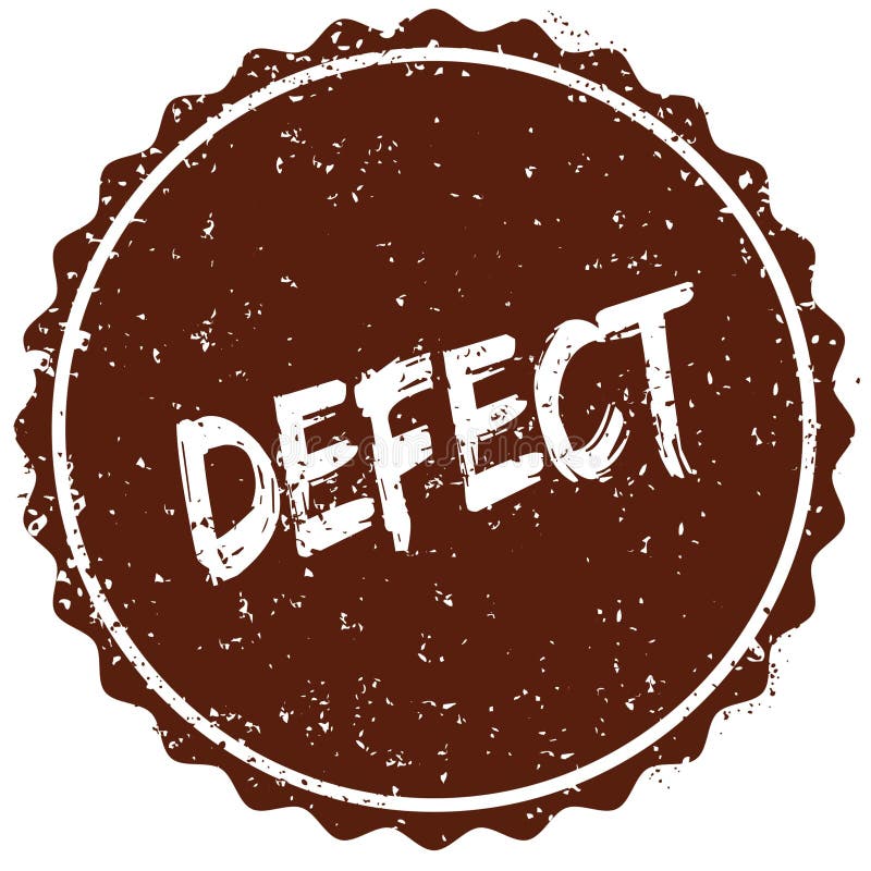 Grunge Red Defect Word Square Rubber Stamp on White Background Stock ...