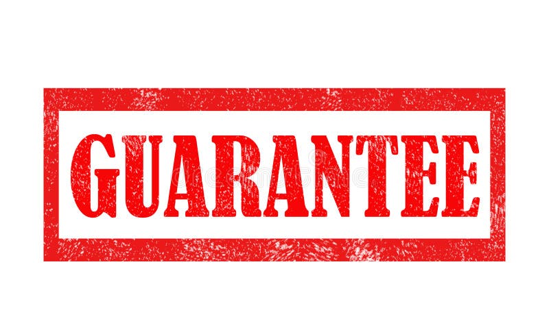 Grunge Rubber Stamp with Text Guarantee Stock Illustration ...