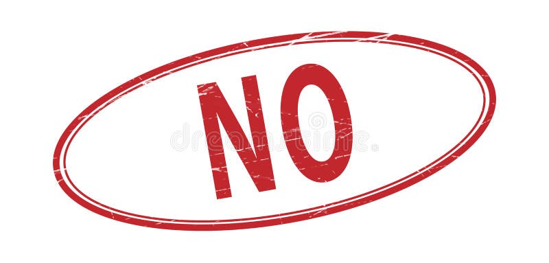 No Red Rubber Stamp Vector Illustration Stock Vector - Illustration of ...