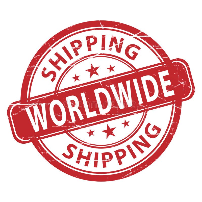Worldwide Shipping Red Rubber Stamp Vector Illustration Stock Vector ...