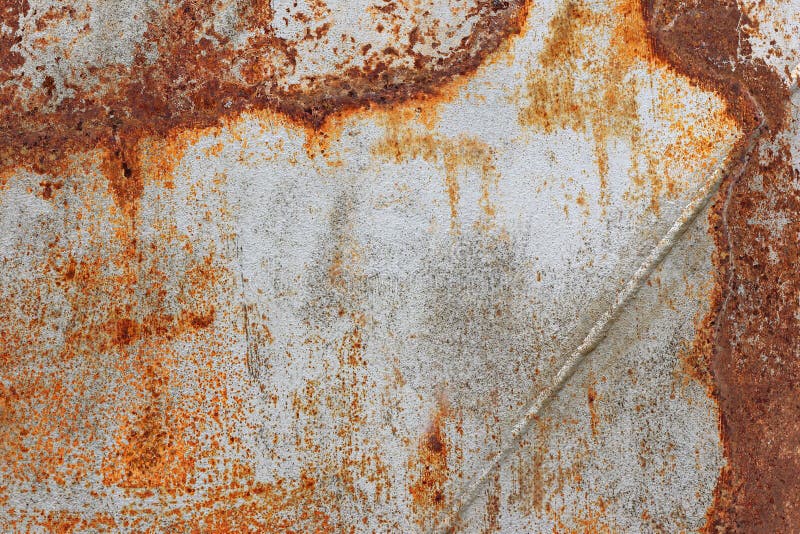 Grunge Rust Metal Panel Texture Abstract Background Stock Image - Image ...