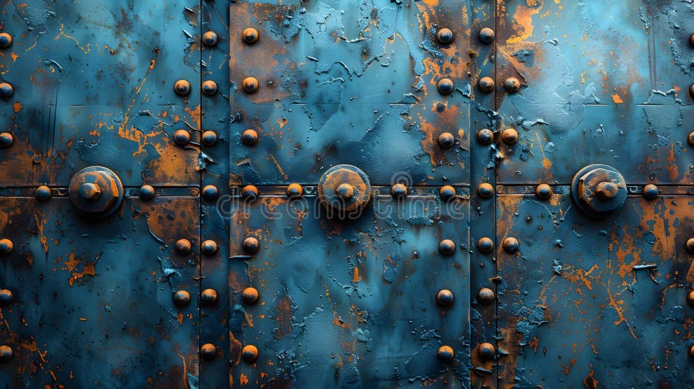 Grunge Rust Texture Design - Symmetrical Top View Perspective Stock ...