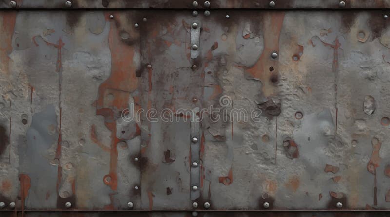 Grunge Rusty Background. Vector Old Metal Texture Stock Vector ...