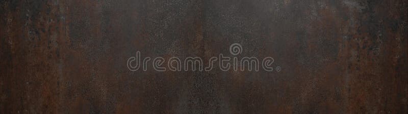 Grunge Rusty Dark Metal Stone Background Texture Banner Panorama Stock ...