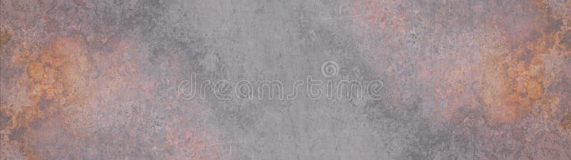 Grunge Rusty Dark Metal Stone Background Texture Banner Panorama Stock ...