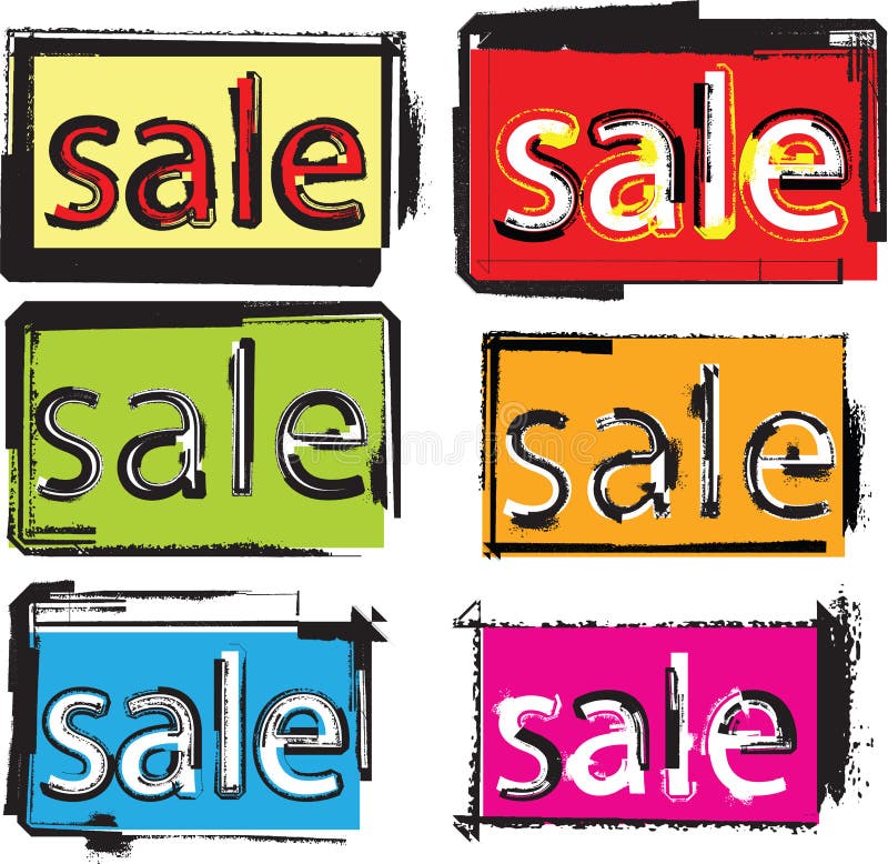 Grunge sale text stock vector. Illustration of grunge - 27328219