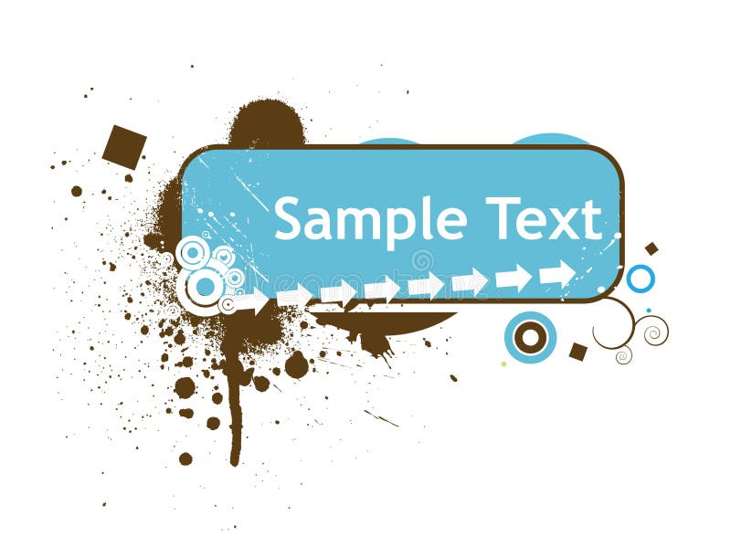 Sample Text Vector Illustration Isolated on White Stock Vector ...