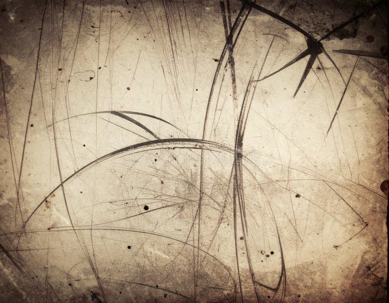 Grunge Scratched Beige Texture Background Stock Illustration ...