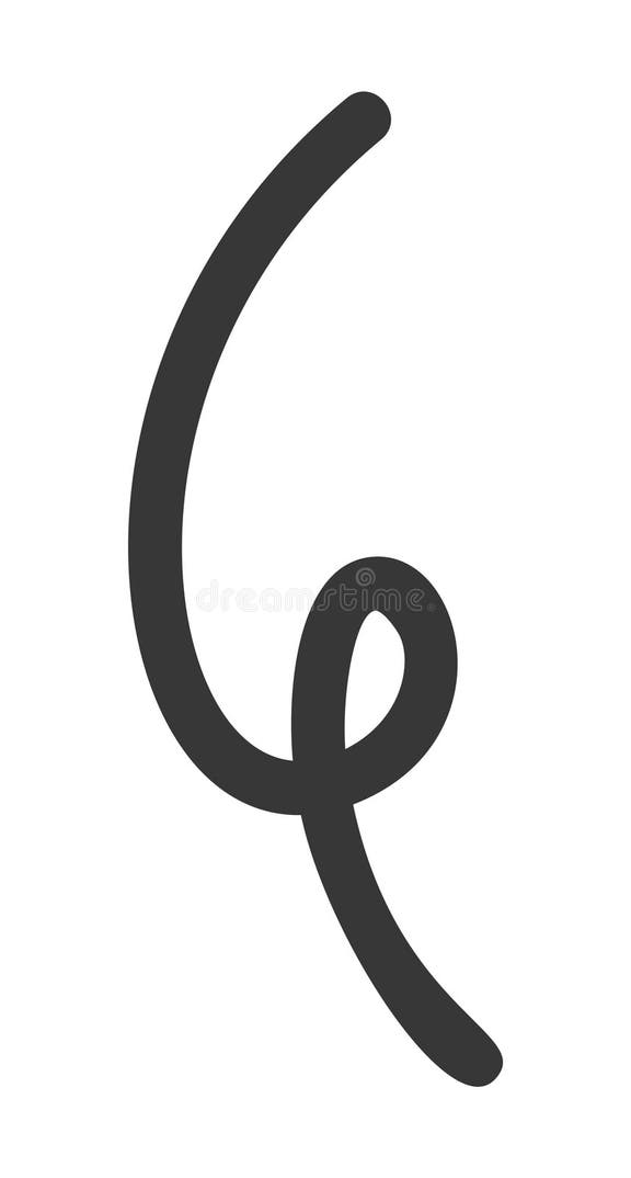 Grunge Scribble Filigree Curl Design Stock Vector - Illustration of ...