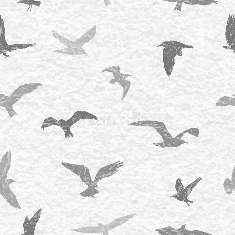 Birds Migration Seamless Pattern Stock Illustrations – 141 Birds ...