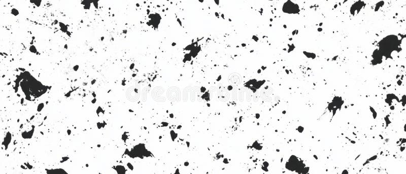 Grunge Seamless Pattern with Wet Black Ink Textures on Glossy White ...