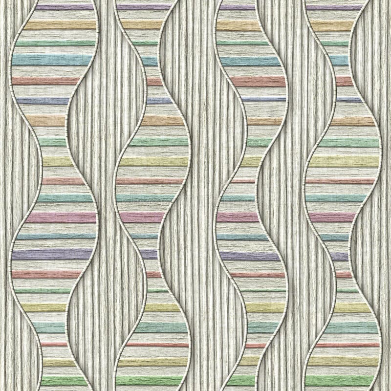 Grunge Seamless Texture on Waves Pattern, Patchwork Texture, Stripes ...