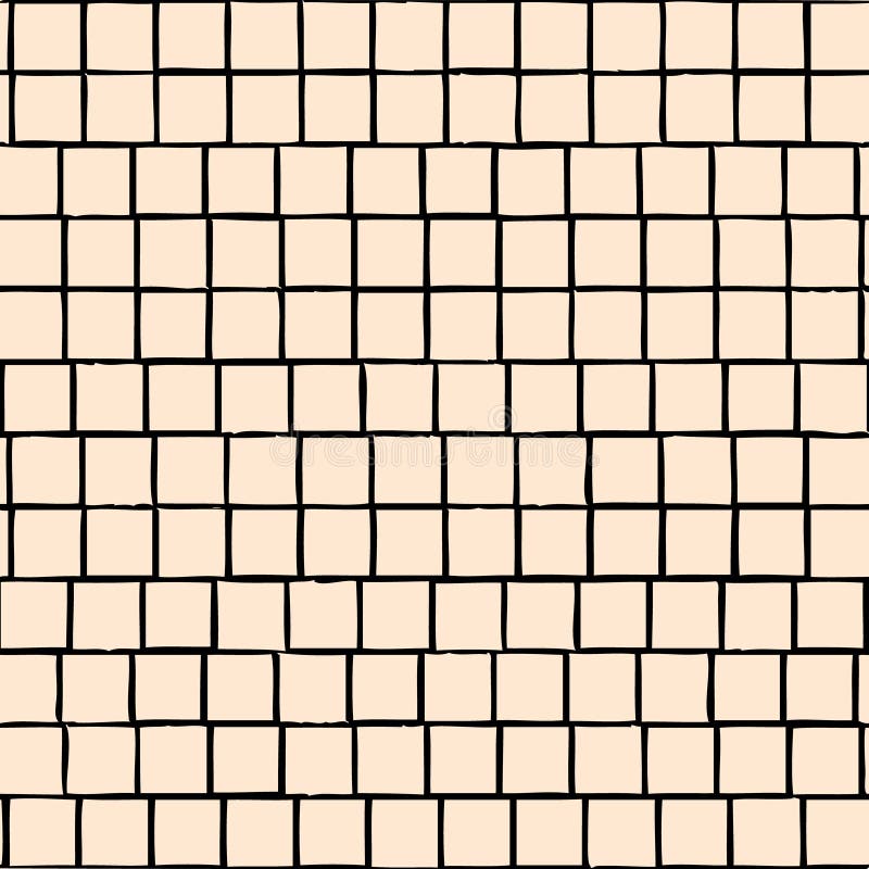 Vector Interlocking Circles Repeat Tile Pattern Stock Vector