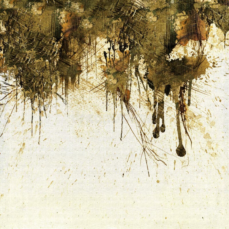 Grunge Sepia Dripping Background Stock Illustration - Illustration of ...