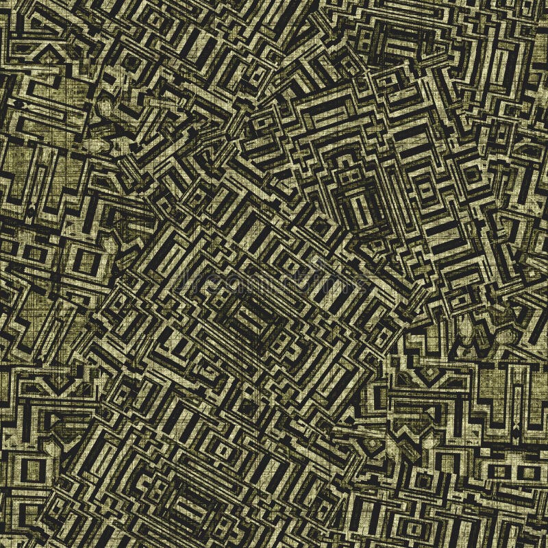 Grunge Sepia Random Geometric Dyed Seamless Texture Material. Irregular ...