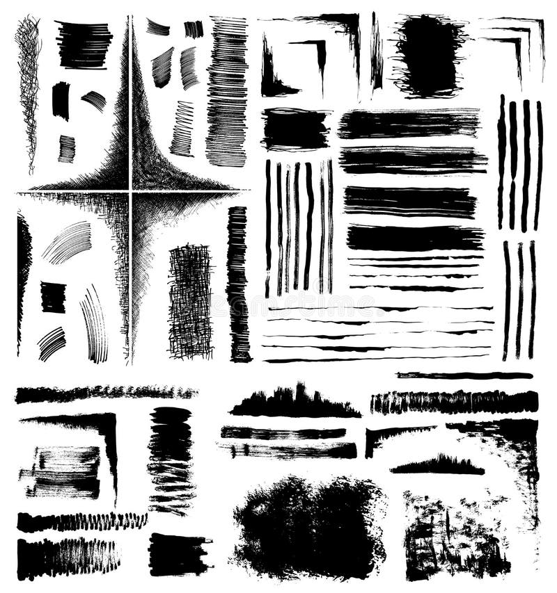 Grunge shapes stock vector. Illustration of creative - 32485461