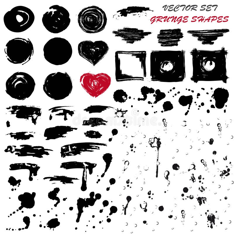 Grunge shapes for design stock vector. Illustration of background ...