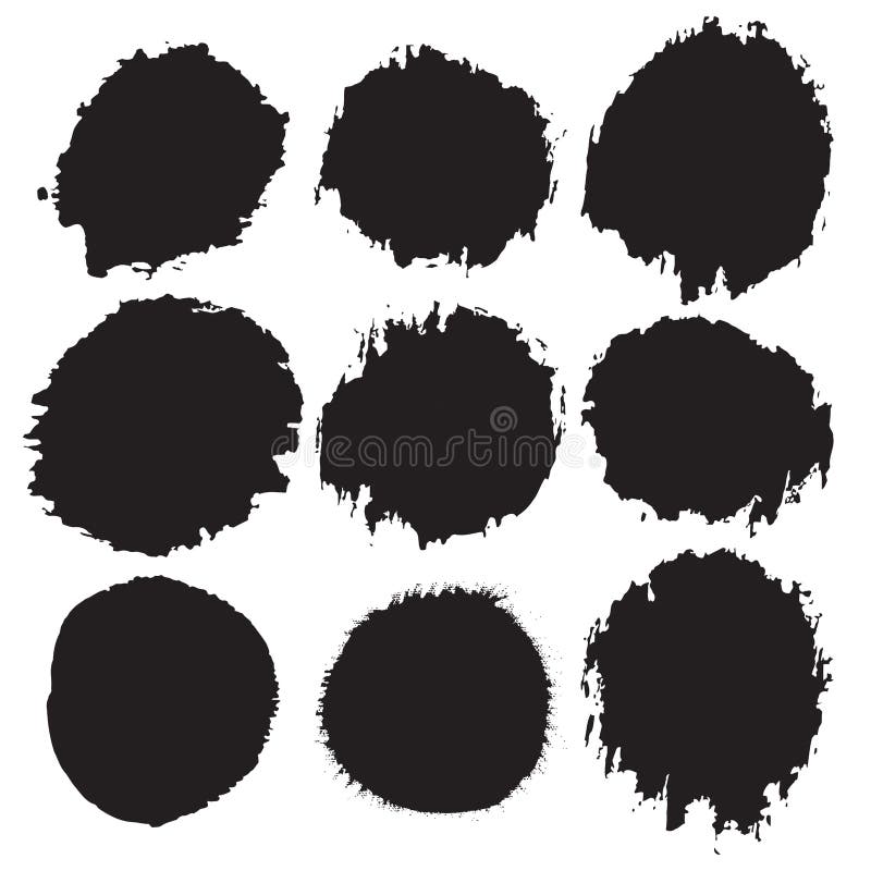 Grunge shapes set. stock vector. Illustration of icon - 71677705