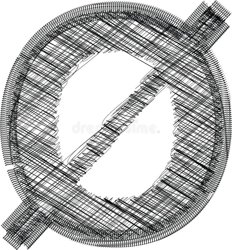 Font Illustration NUMBER 0 stock vector. Illustration of isolated ...