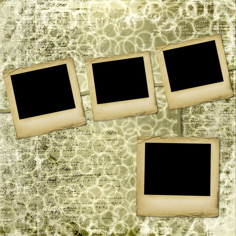 Grunge Slides from Old Papers Stock Photo - Image of copy, album: 13333734