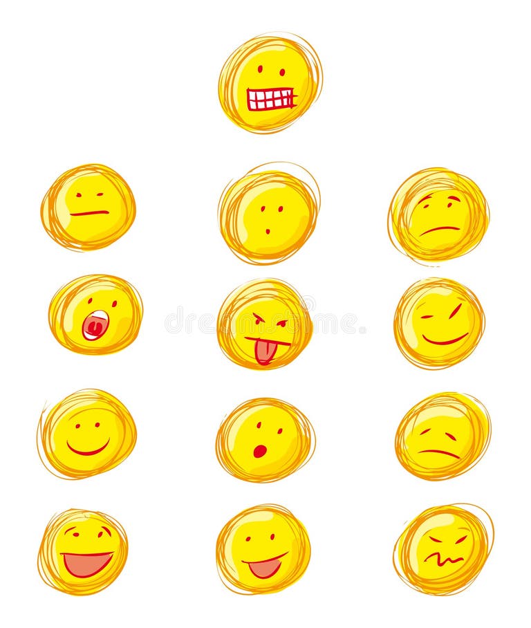 Grunge Emoticon Set Stock Illustrations – 1,316 Grunge Emoticon Set ...